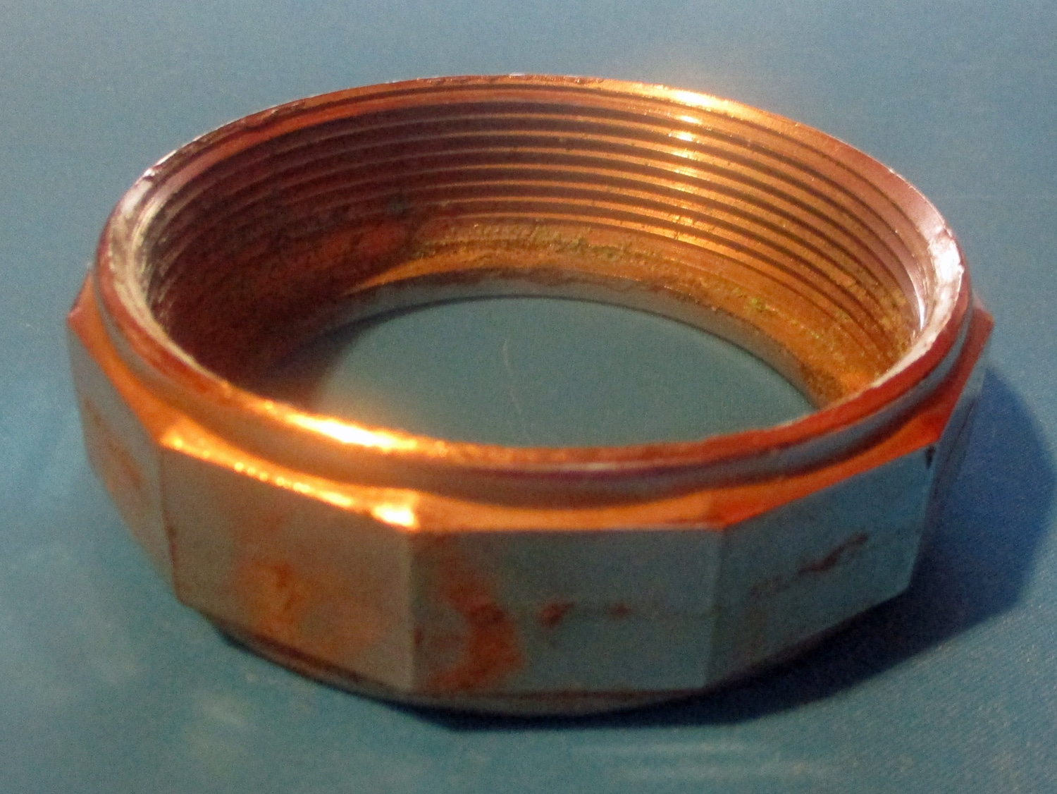 Nut, Female, Shiny, Chore Boy for 1 1/2″ Glass Coupling