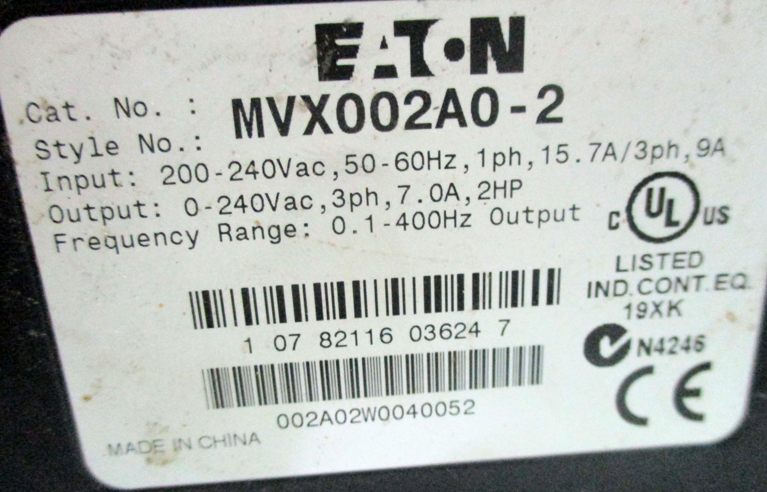 Control Variable Speed for Milk Pump 3 Phase